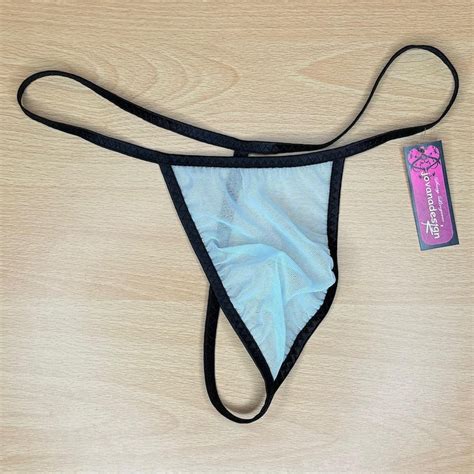 See Through C String Bikini Etsyde