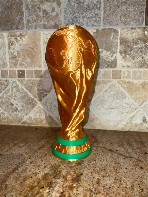 Fifa World Cup Replica Trophy 3d Printed Etsy