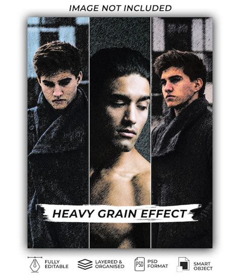 Premium Psd Heavy Grain Effect Template