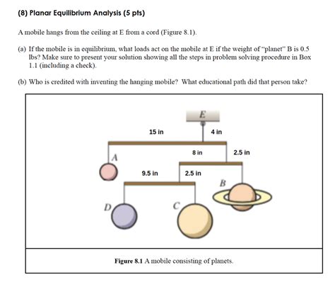 Solved 8 Planar Equilibrium Analysis 5 Pts A Mobile