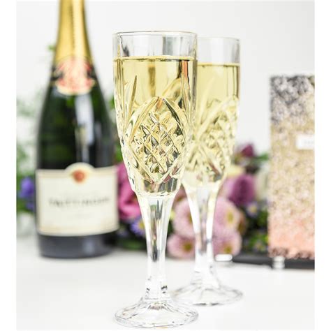 Killarney Crystal Trinity Champagne Glasses Set Of 6 Kilkenny Design