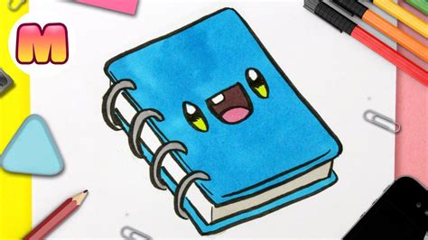 Como Dibujar Un Cuaderno Facil How To Draw A Notebook Dibujos