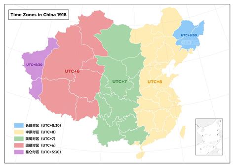 Time Zones In China 1918 Maps On The Web