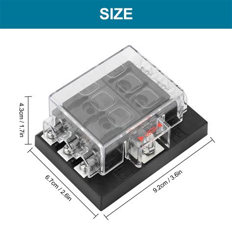 6 웨이 12v 블레이드 퓨즈 12v 방수 상자 의 고품질 6 웨이 12v 블레이드 퓨즈 12v 방수 상자