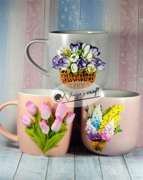 Aprende Cómo Decorar Tazas Con Figuras De Porcelana Fría ~