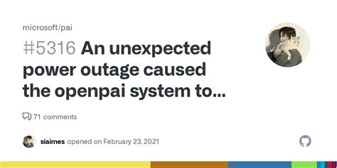 An Unexpected Power Outage Caused The Openpai System To Fail To Run Tasks · Issue 5316