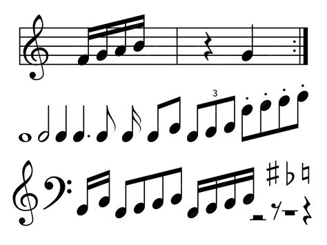 Notas Musicales Siluetas Claves De Agudos Y Graves Reglas Musicales