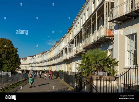 Clifton Bristol England September 07 2018 Royal York Crescent A Fine