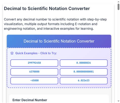 Exponential Notation Converter