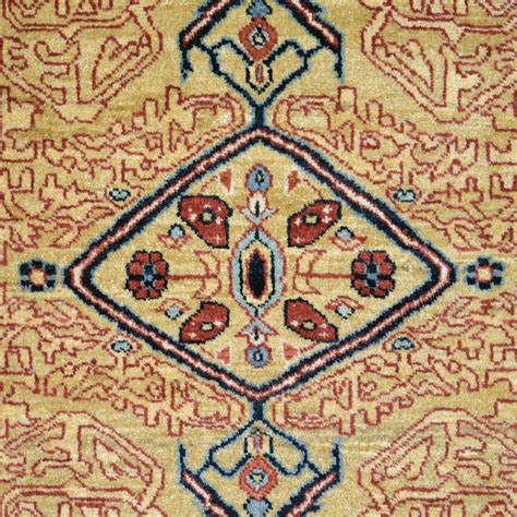 Transitional Wool Persian Rug Gold Blue And Red 3 X 4 At 1stdibs