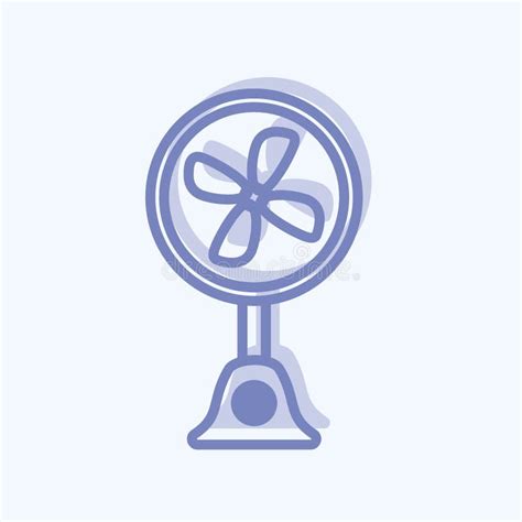 Icon Table Fan Suitable For Home Symbol Two Tone Style Simple Design Editable Design