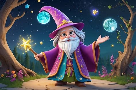 Premium Photo Mastering Magic Whimsical Wizard Willow