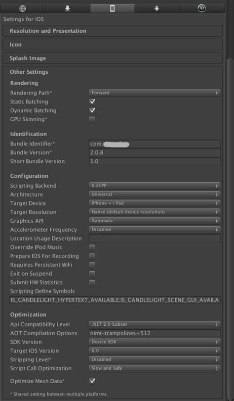 Unity3d V469 Game Doesnt Run On Ios8 With Xcode7 Stack Overflow