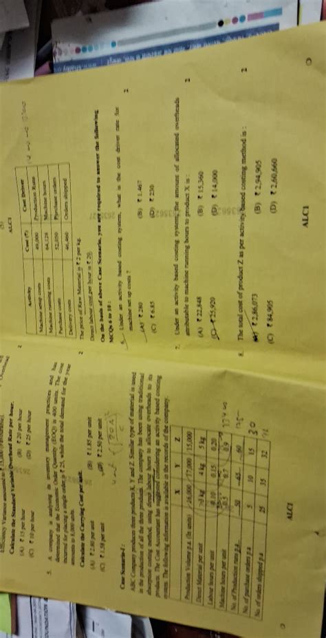 Calculate The Standard Variable Overhead Studyx