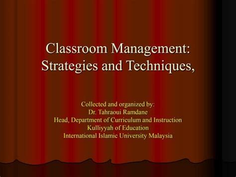 Classroom Routines And Proceduresespptx