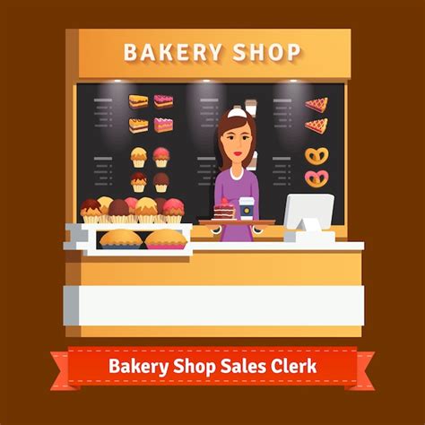 Jovem Assistente De Mulher Na Mesa De Caixa Vetor Grátis