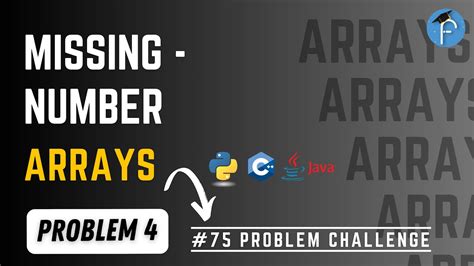 Missing Number Leetcode Problem Solution C Java Python Day
