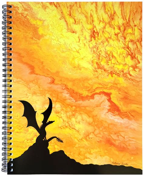 Sunrise Dragon Notebook Hillarys Handmade