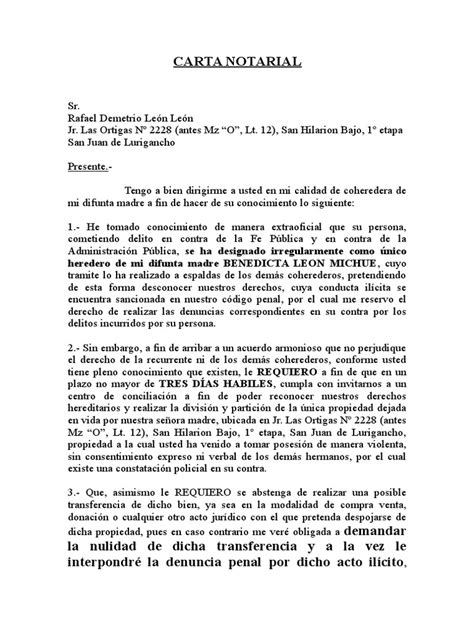 Formato De Firma De Carta Notariada Directora De Red De Salud