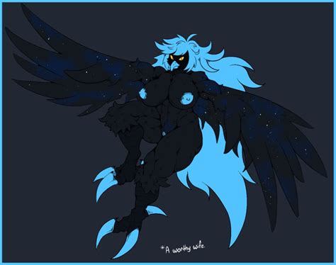 Rule 34 Abs Anthro Avian Big Breasts Bird Black Body Black Feathers