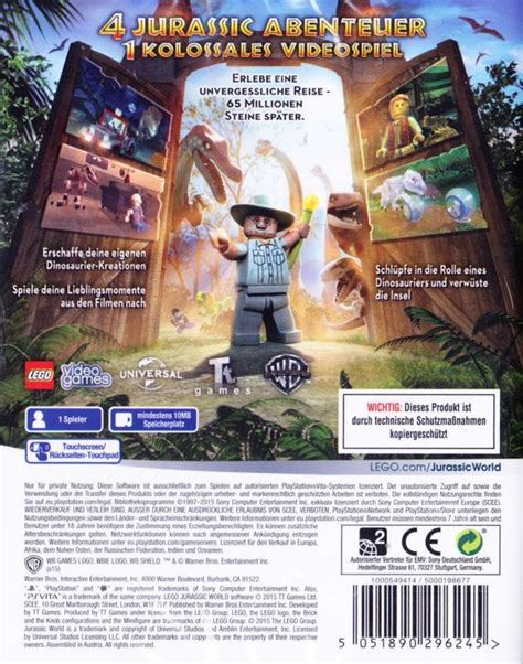 Lego Jurassic World 2015 Box Cover Art Mobygames
