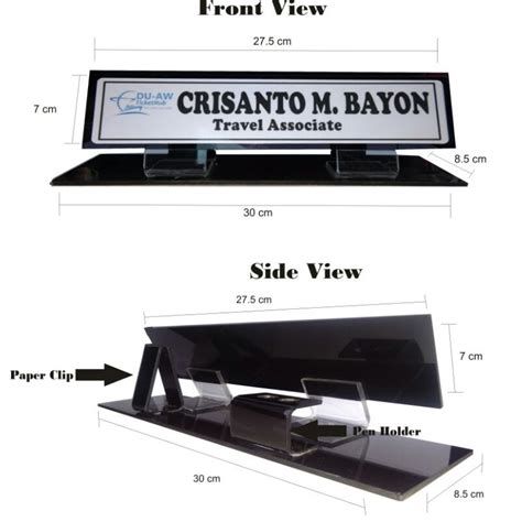 Custom Desk Nameplate Table Nameplate Table Name Desk Name