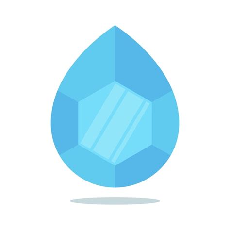 Free Vector Droplet Shape Gemstone