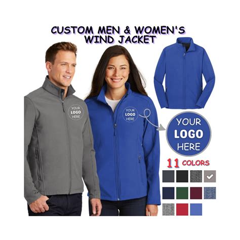 Custom Soft Shell Jacket Personalized Logo Embroidered Business