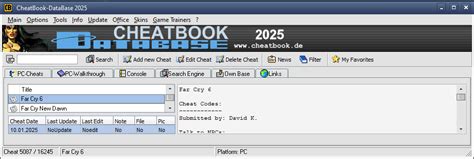Cheatbook Database 2025 Cheats Hints And Tips For Games Cheatbook Database 2025 Cheats Hints And Tips For Games