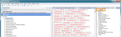 adding linkpoint connect action buttons to calendar and to do forms in