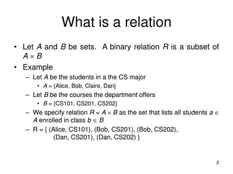 ppt relations and their properties powerpoint presentation free