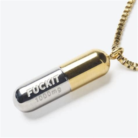 Fuckit Pill Chain Hoops Chains Ldn