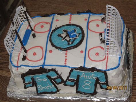San Jose Sharks Hockey Cake