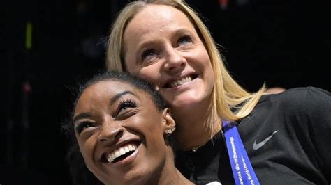 Simone Biles Ex Coach Cecile Landi Gets Emotional As Olympian Daughter