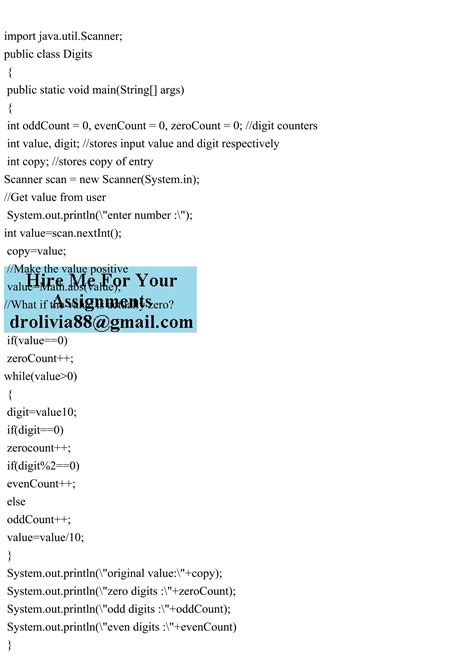 Import Java Util Scanner Public Class Digits Public Static V Pdf Programming Languages