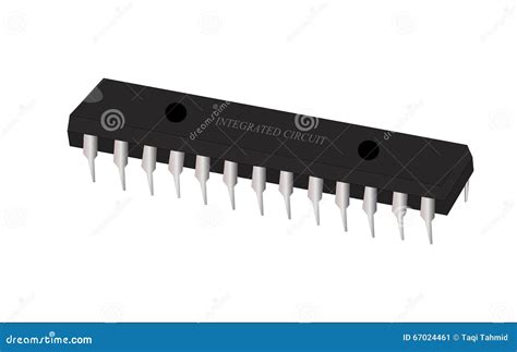 Integrated Circuit Ic Vector Art Stock Vector Illustration Of