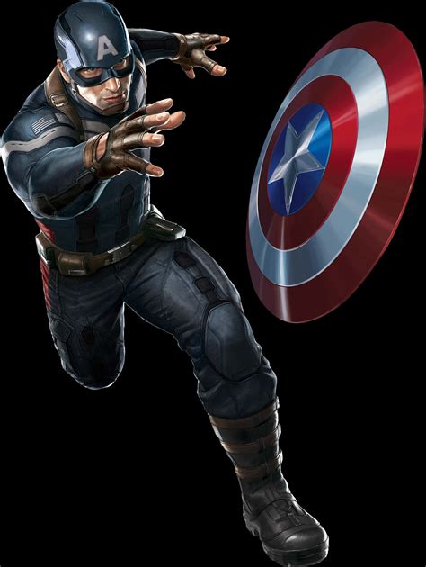 Captain America Action Pose Png Image