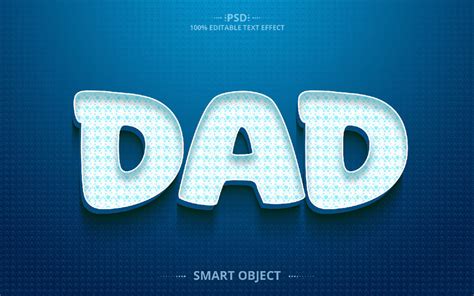 Dad Best Creative Text Effect Design Graphic By Lsvect · Creative Fabrica