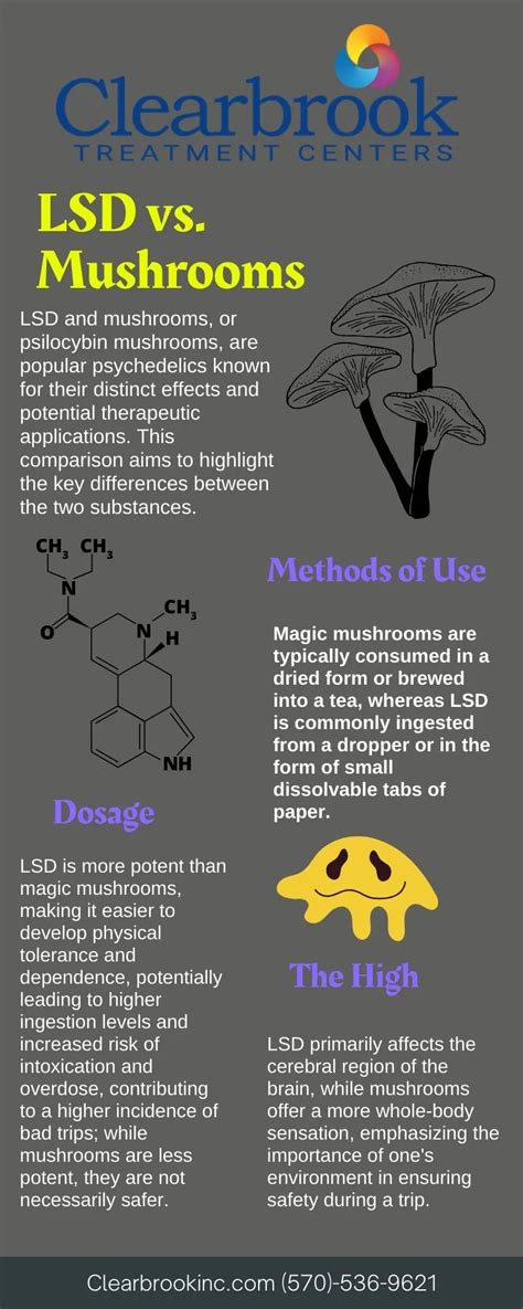 Lsd Vs Mushrooms Side Effects Clearbrook Centers