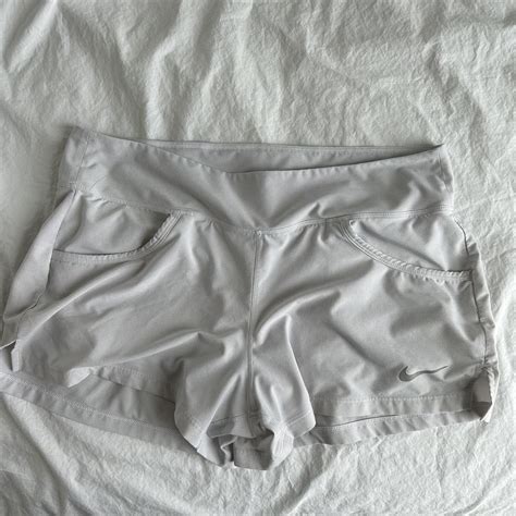Nike Shorts White Nike Shorts 2 Front Pockets Depop