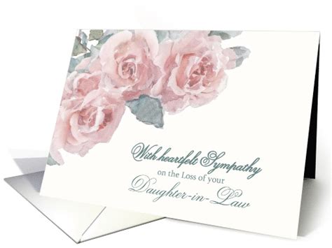 Loss Of Daughter In Law Heartfelt Sympathy Pale 1477610
