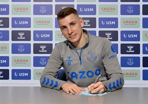 Download Lucas Digne Everton Contract Signing Wallpaper