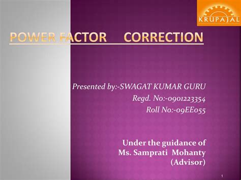 Ppt Power Factor Correction Powerpoint Presentation Free Download