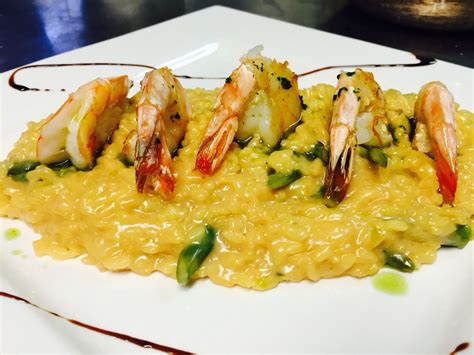 Risotto With Jumbo Shrimp Food From Barbalu Italian Restaurant In