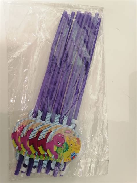 Barney Straw Party Supply Celebrations Palace