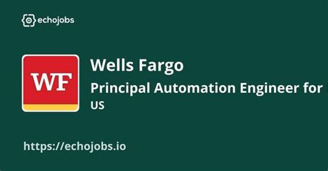 wells fargo is hiring principal automation engineer for infrastructure