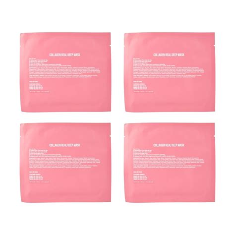 Oxx Skincare 4 Pack Collagen Real Deep Mask Niacinamide Low