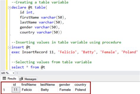 Sql Server Select From Stored Procedure 9 Examples