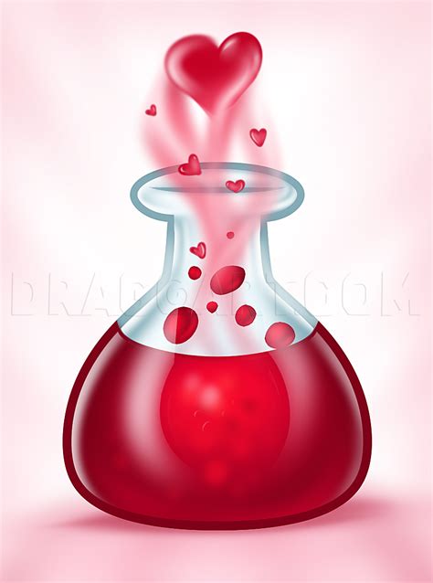 How To Draw Love Potion Step By Step Drawing Guide By Dawn Dragoart