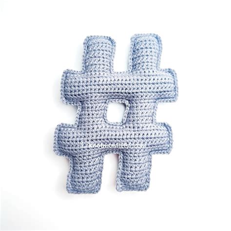Hashtag Symbol Letters And Numbers Digital Pattern Knotmonster